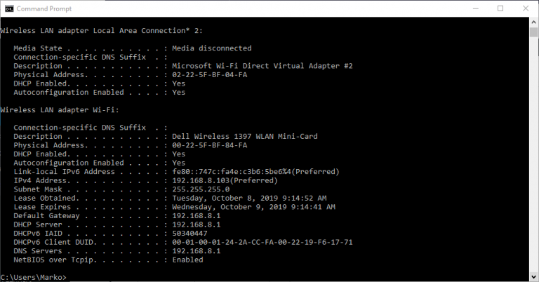 How To Find IP address In Windows 10