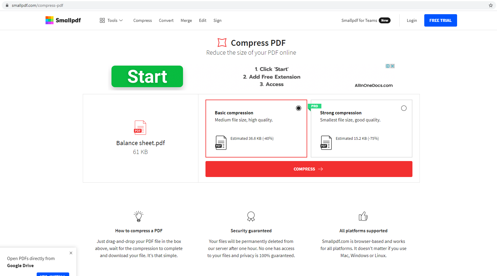How To Shrink A PDF Document